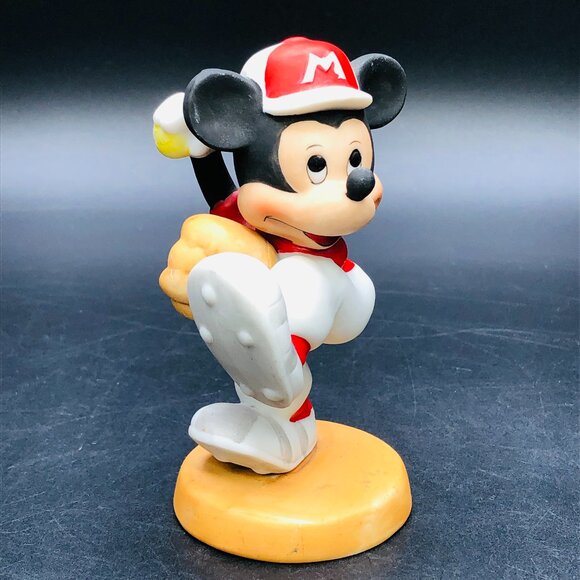 Disney | Accents | 8s Mickey Mouse Baseball Player Ceramic Figurine ...